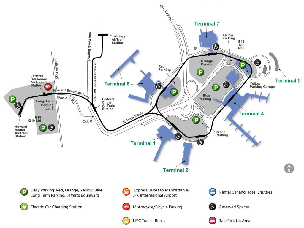 JFK Airport Info: Phone | Address | Directions | Parking Fees | Shops