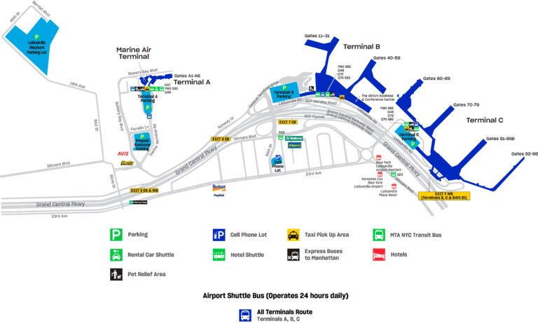 LGA Terminal Parking Rates (A, B, C), Quick Parking Guide 2024